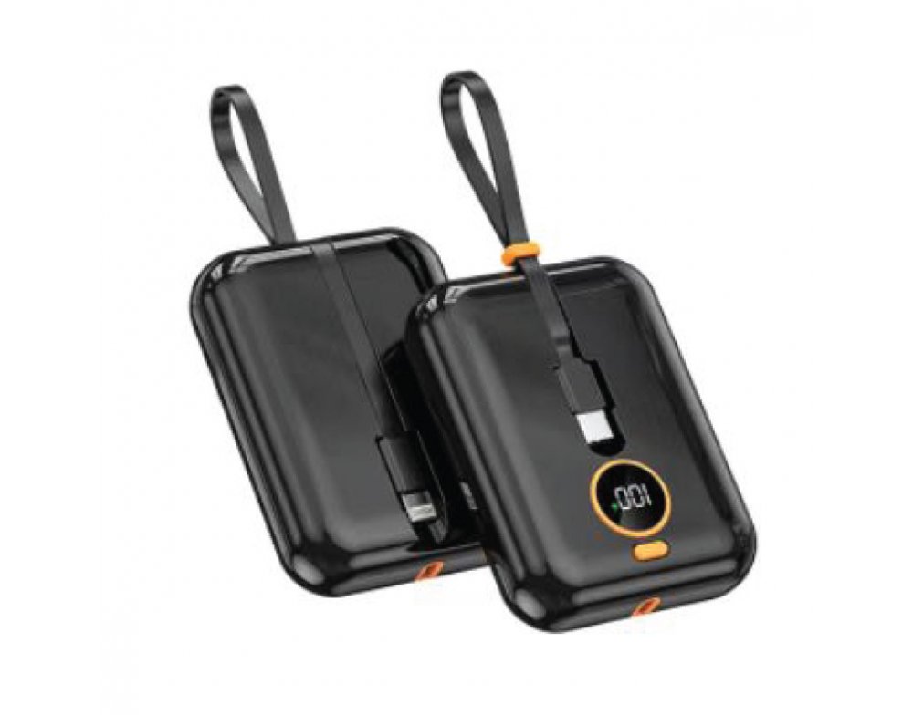 ELECTRONICS COMPACT POWER BANK WITH CABLE PE5744