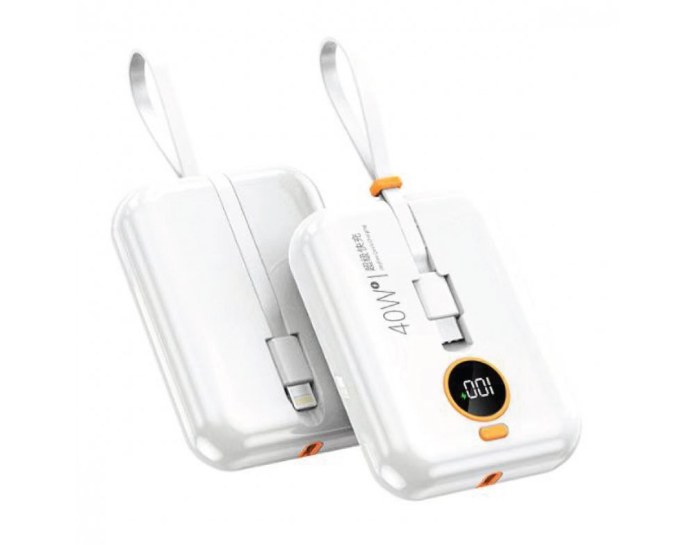 ELECTRONICS COMPACT POWER BANK WITH CABLE PE5744